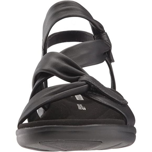 Clarks | Shoes | Clarks Womens Saylie Moon Sandal Black Leather 55 ...